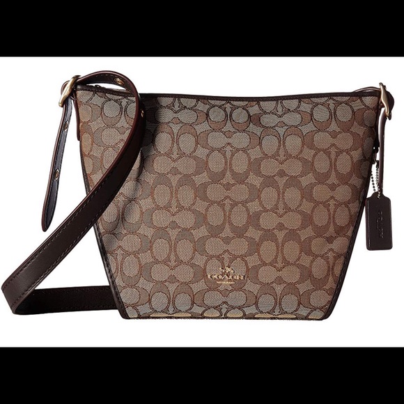 Coach | Bags | Coach Small Dufflette In Signature Khakibrown | Poshmark